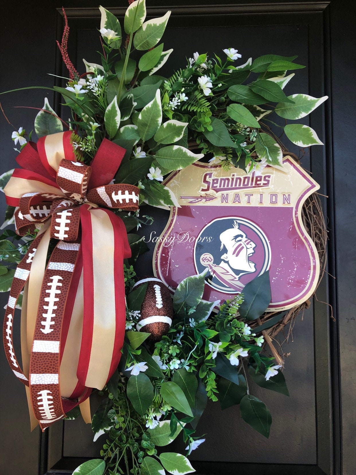 Florida State Door Wreath, Florida State University, Seminoles Wreath ...
