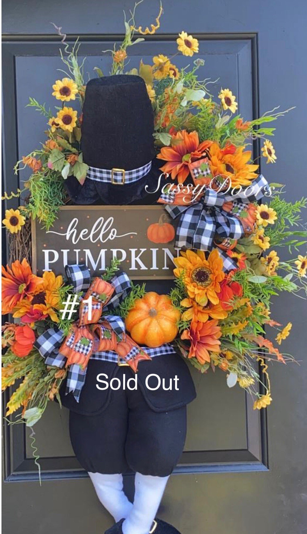 Pilgrim Wreath, Thanksgiving Wreath, Fall Wreaths, Sassy Doors Wreath ...
