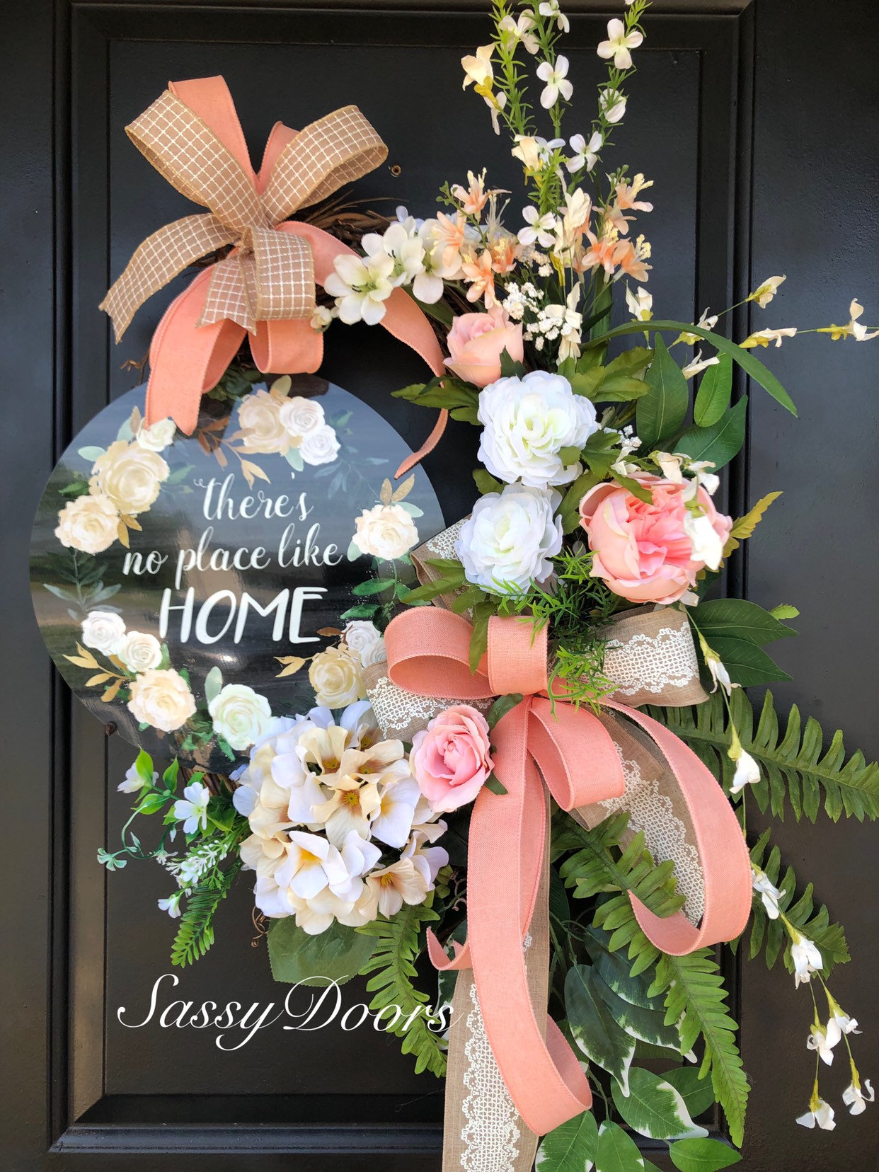 Summer Wreath, Welcome Wreath, Country Chic, SassyDoors Wreath,