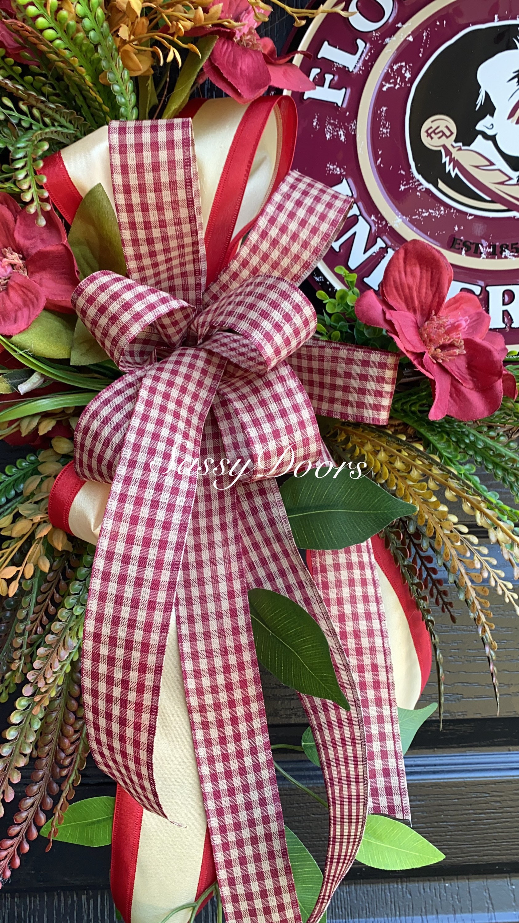 Florida State Door Wreath, Florida State University, Seminoles Wreath ...