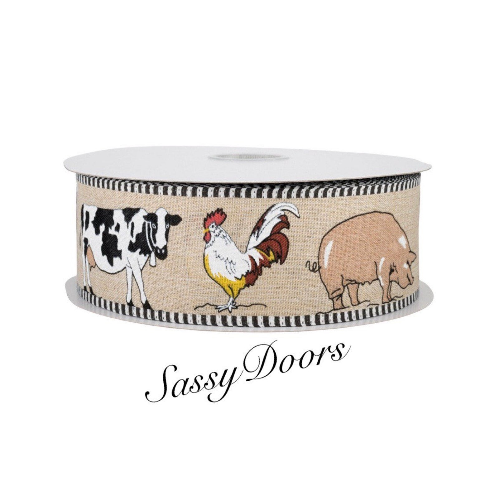Farmhouse Animal Ribbon 2 1/2 Wide Farm Animal Ribbon 10 - Etsy Sweden