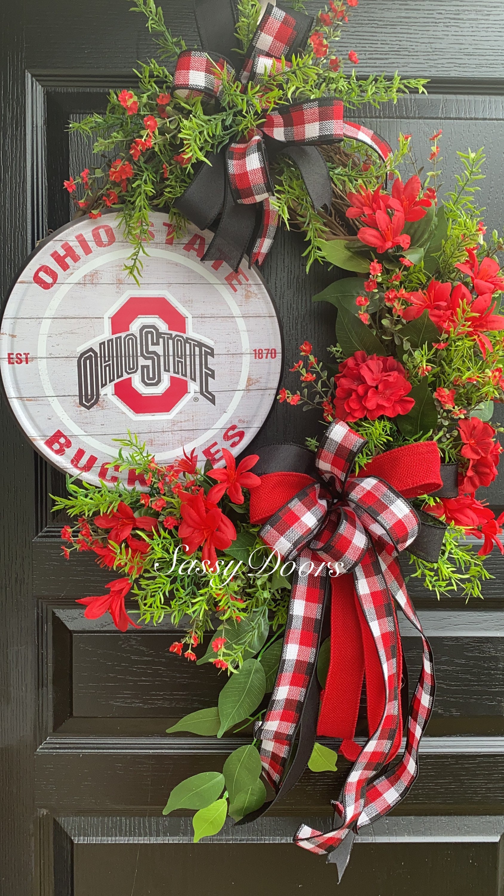 Sports Wreaths, University, Buckeye Wreath, Ohio College Wreath ...