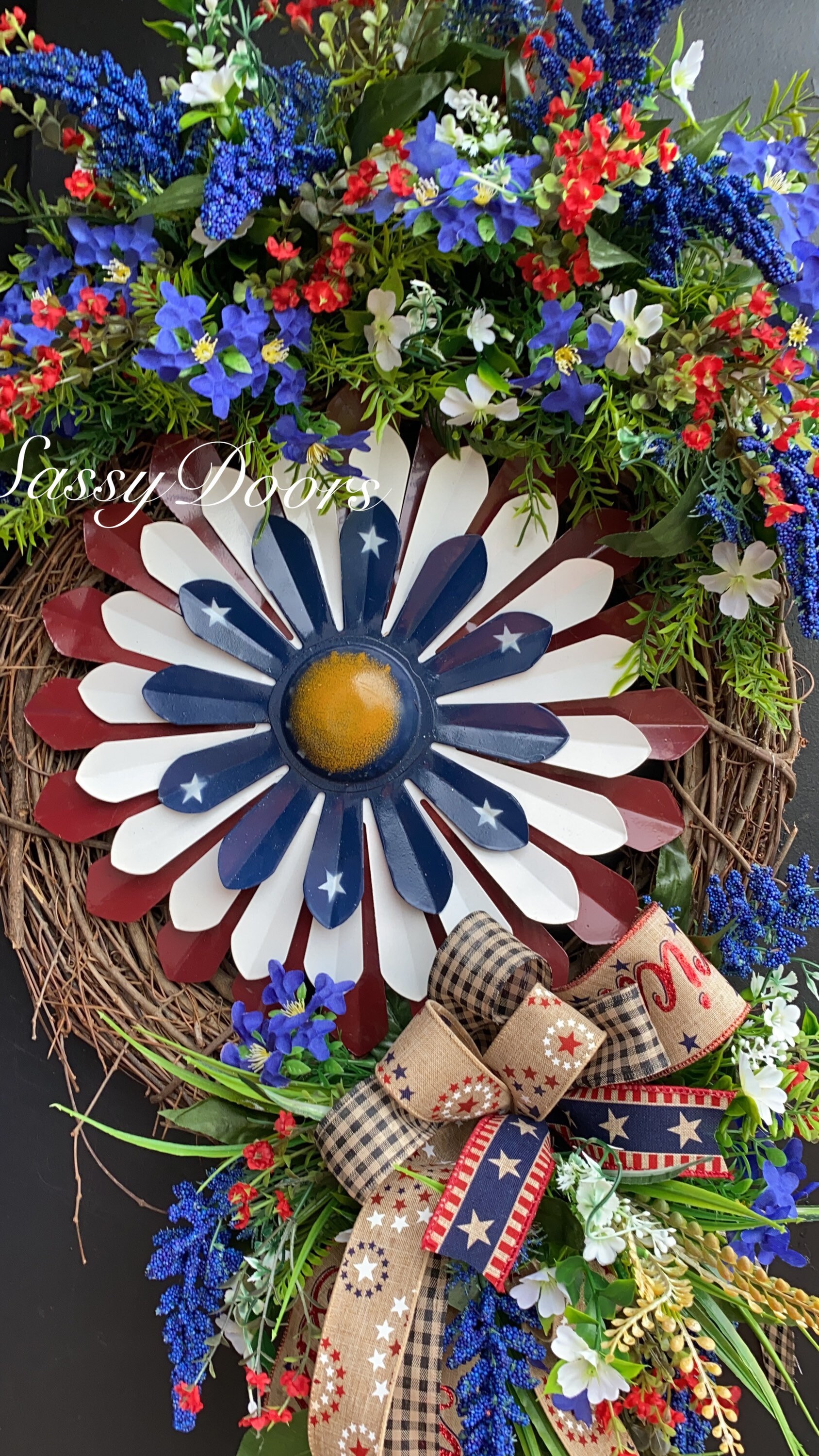 Patriotic Wreath, Memorial Day Wreath, Veterans Day Wreath, Military ...