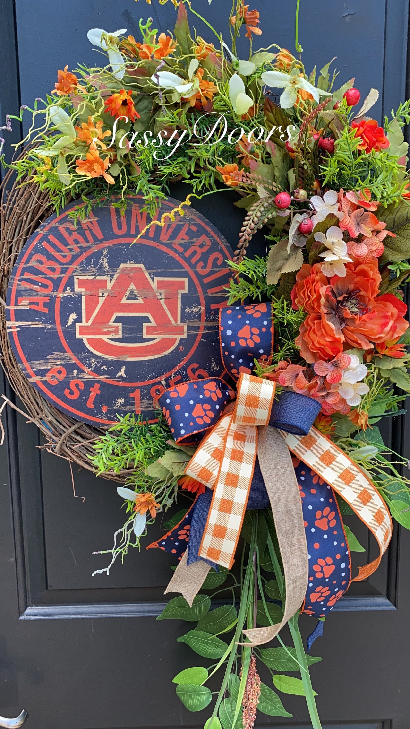 Auburn University, Auburn Tigers, UA Wreath, College Wreath, Auburn ...