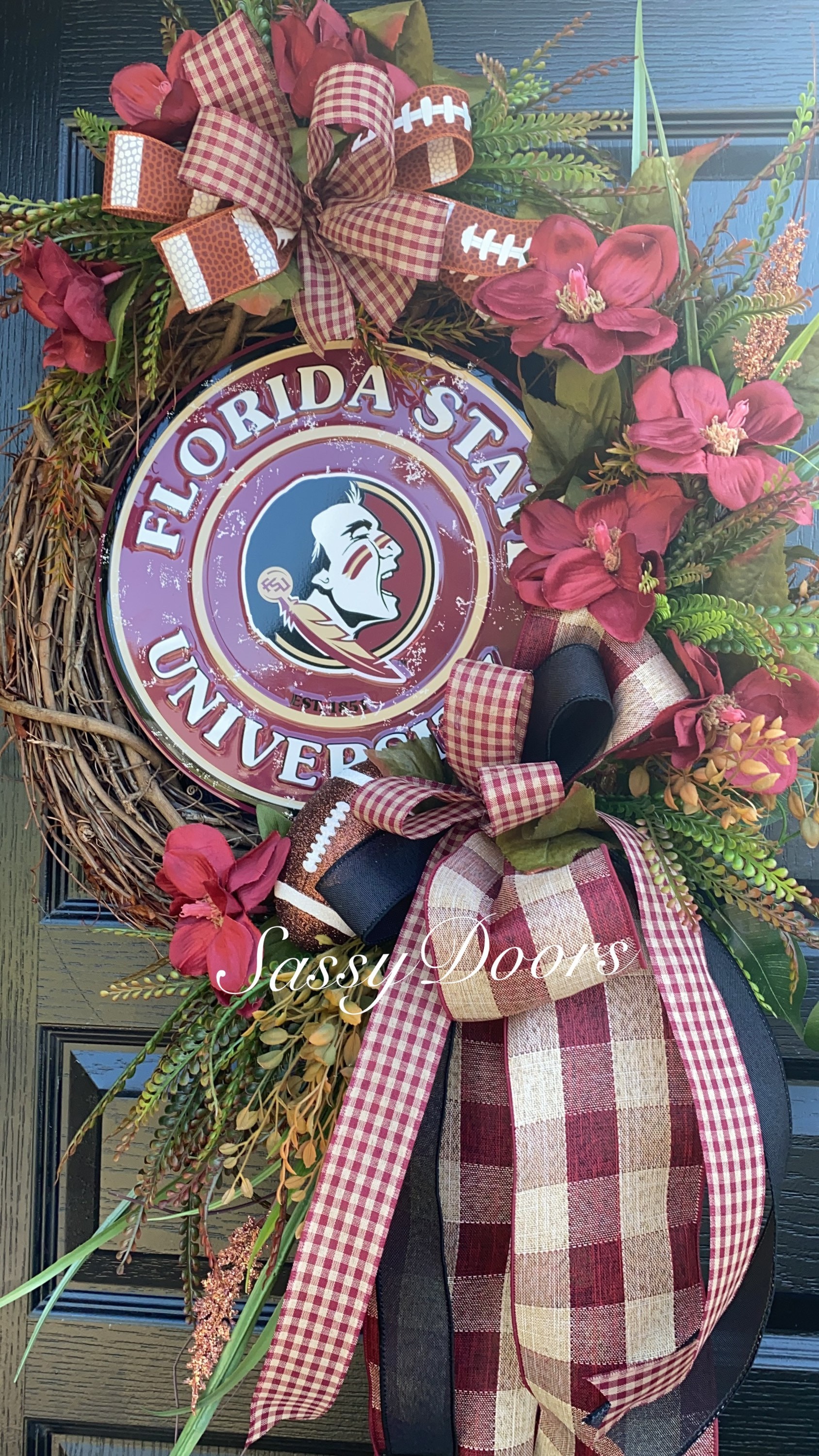Florida State Door Wreath, Florida State University, Seminoles Wreath ...