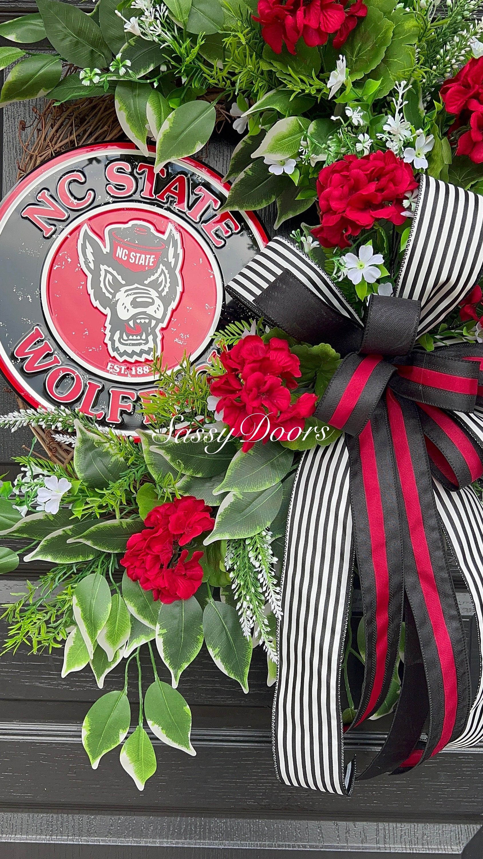 NC State Sports Wreath- Wolfpack College Wreath- NC State -College ...