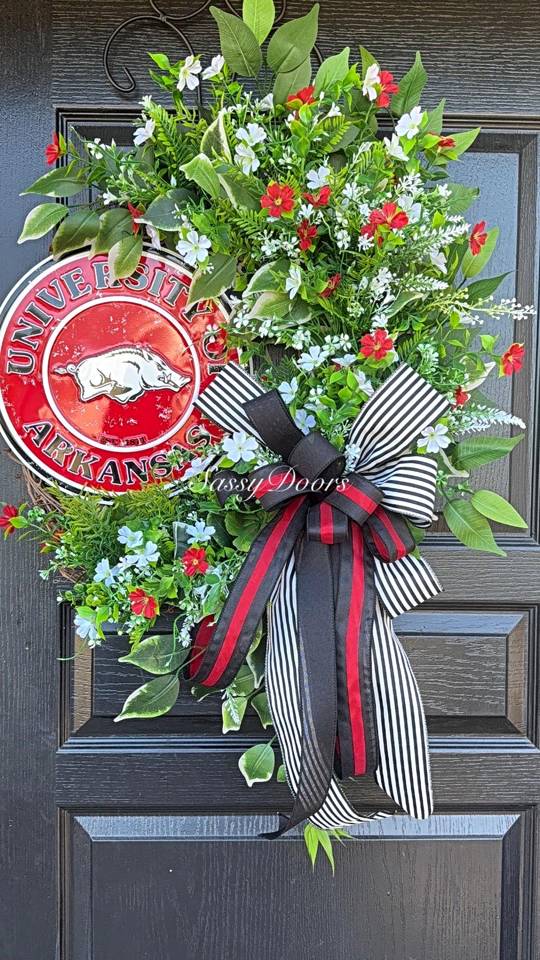 Sports Wreath, University Wreath, College Wreath, Arkansas Alumni Gift ...