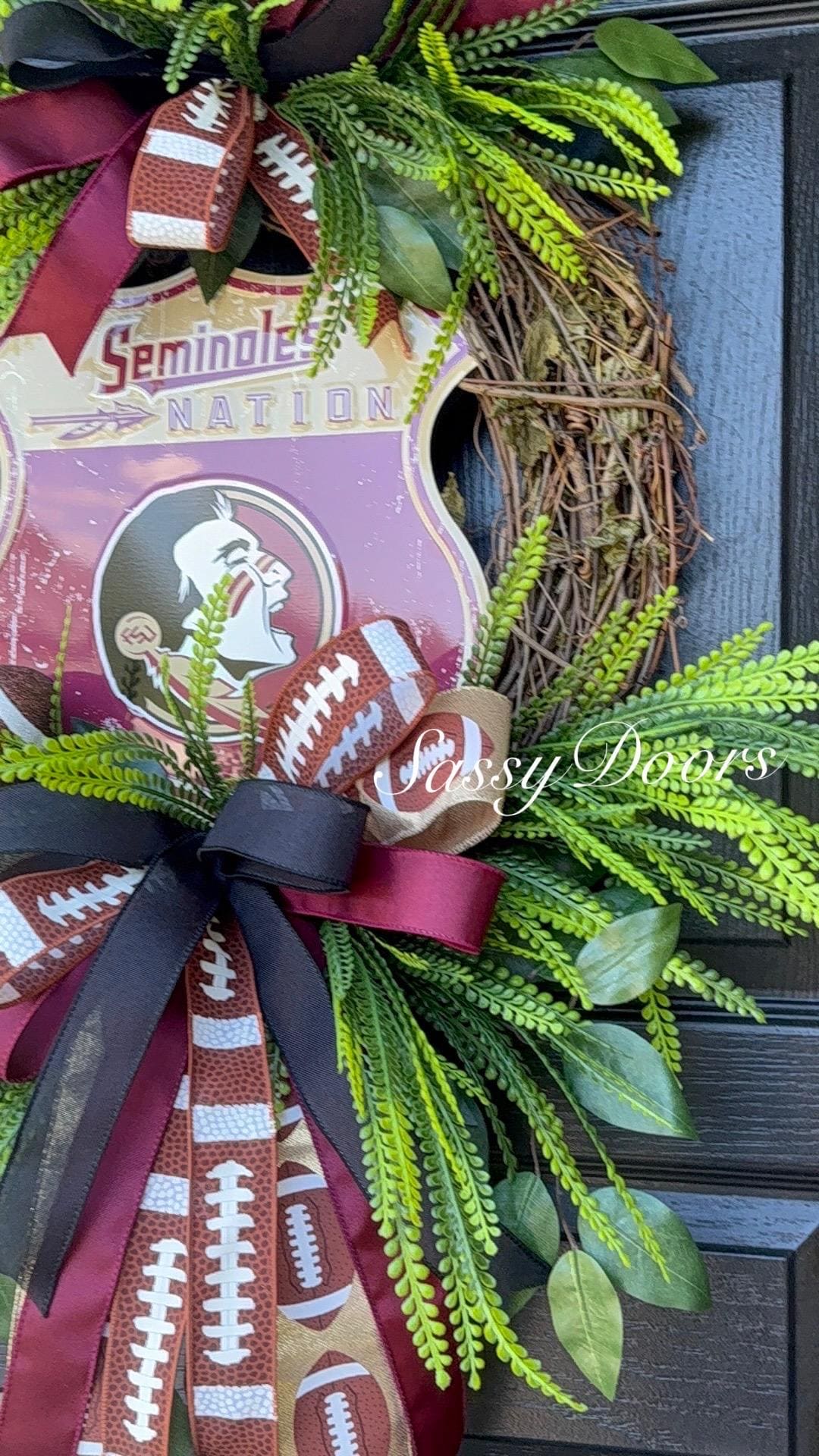 Florida State Door Wreath, Florida State University, Seminoles Wreath ...