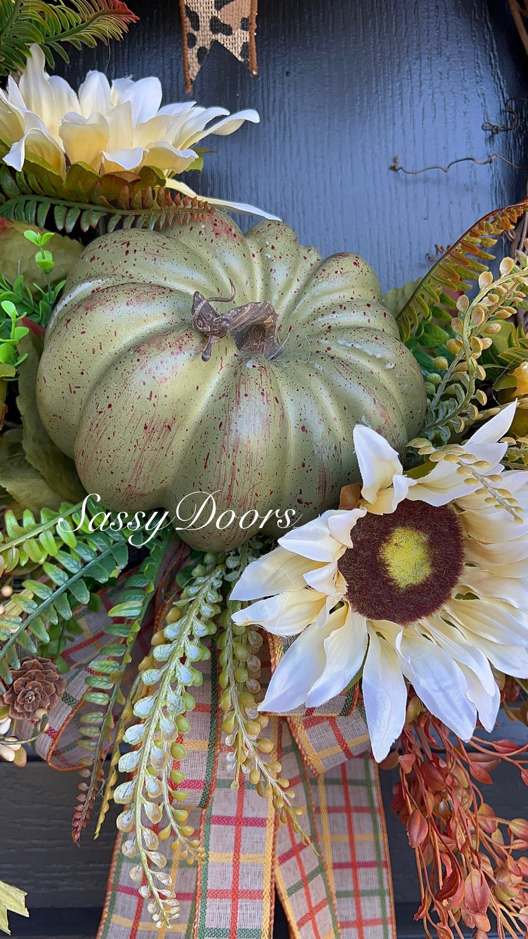 Sunflower Wreaths, Wreath With Sunflowers, Front Door Wreath, Sassy ...