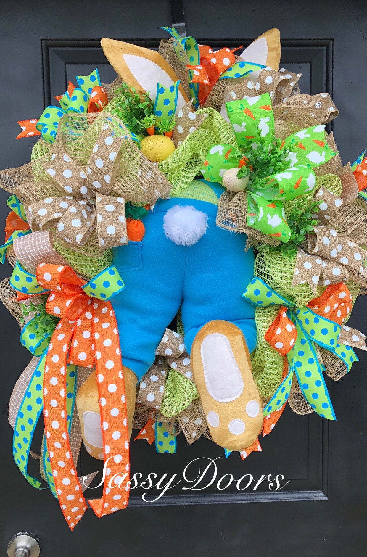 Easter Wreath Easter Bunny Wreath Easter Wreath For Front Door Sassy