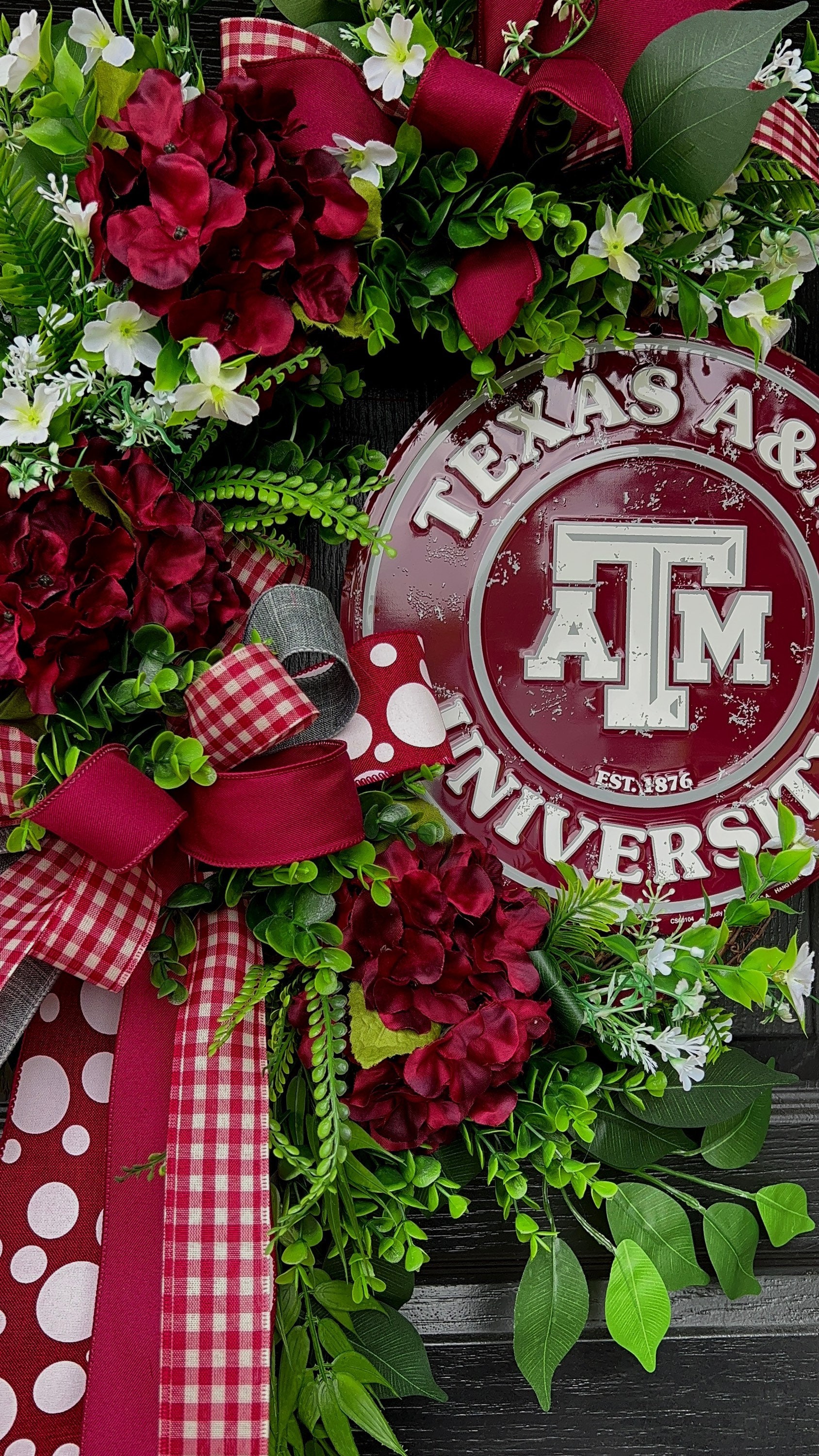 Sports Wreath, College Wreath, Texas Door Wreath, Texas State ...