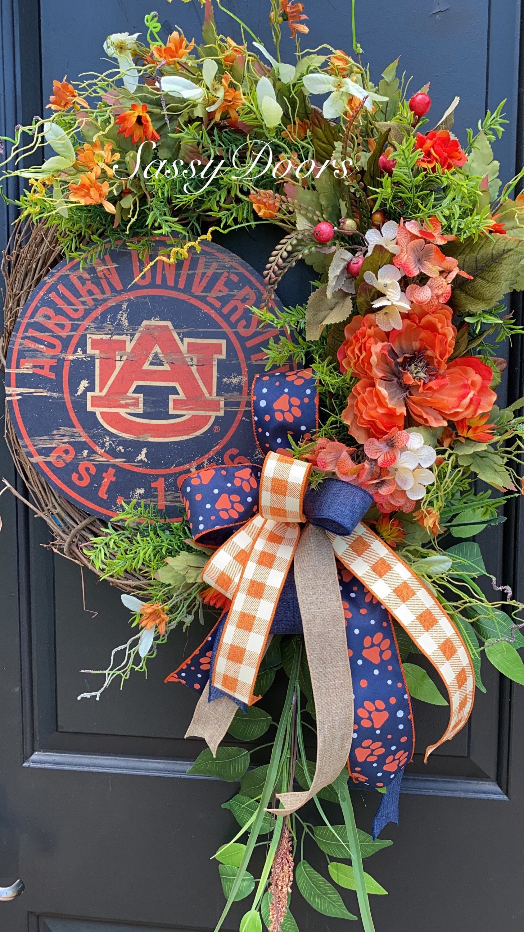 Auburn University, Auburn Tigers, UA Wreath, College Wreath, Auburn ...