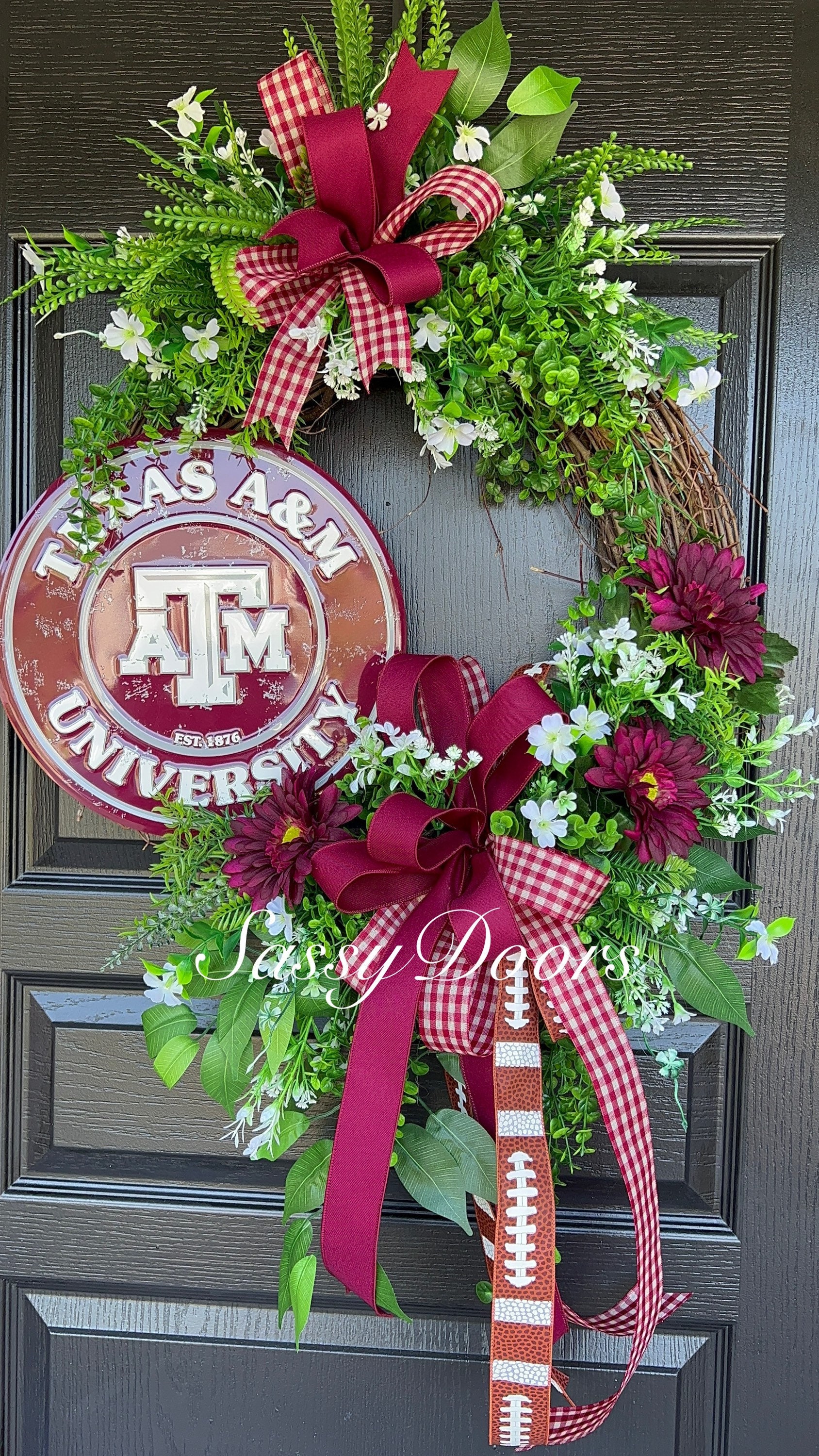 Sports Wreath, College Wreath, Texas Door Wreath, Texas State ...