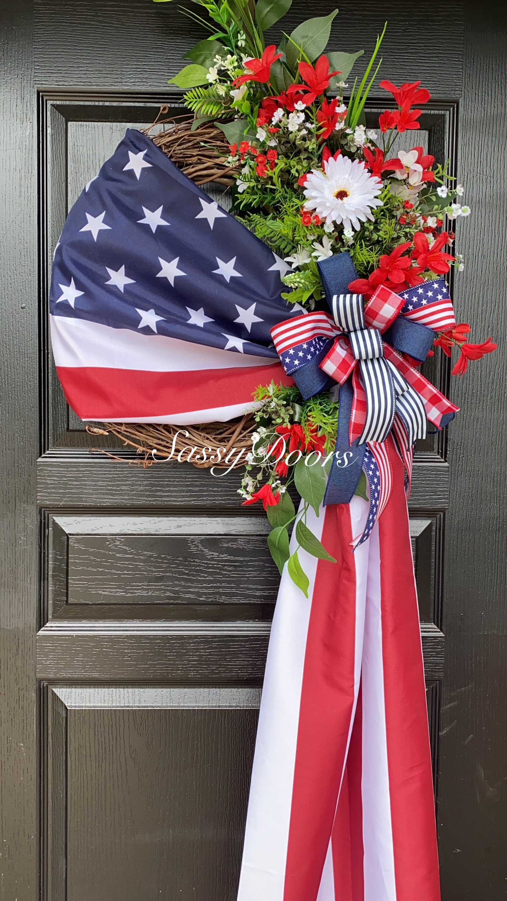 Flag Wreath, American Flag Wreath, Patriotic Wreath, Summer Wreath ...