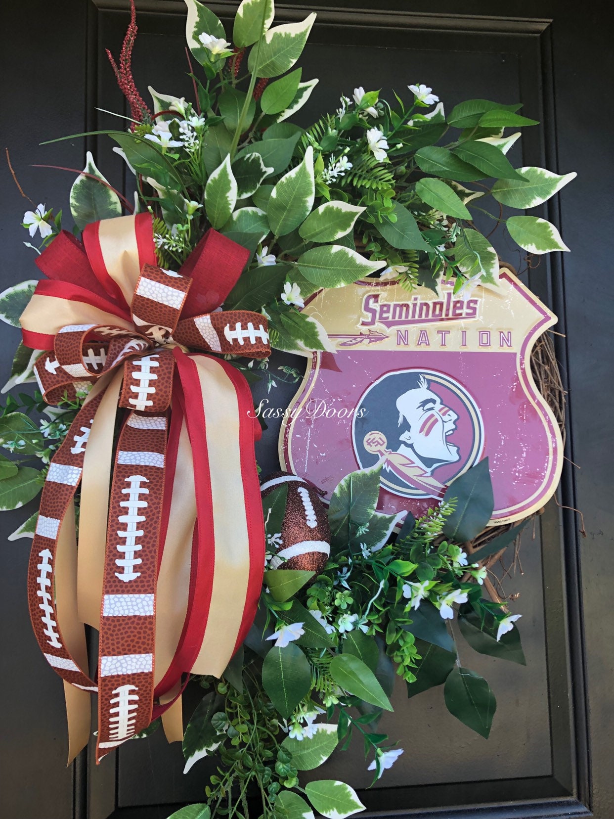 Florida State Door Wreath, Florida State University, Seminoles Wreath ...