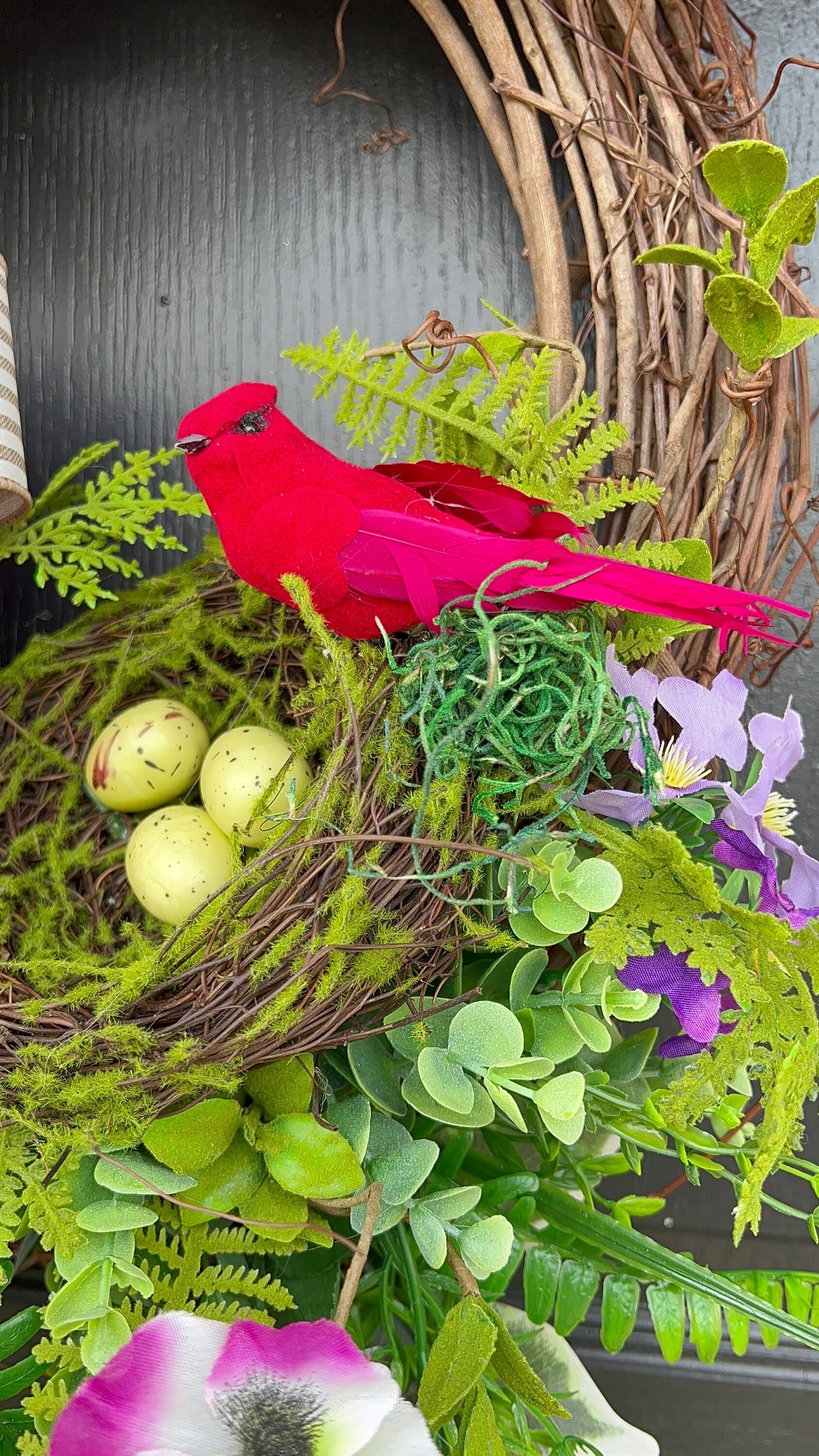 Natures Beauty Bird Wreath, Spring Wreath, Wreath For Front Door ...