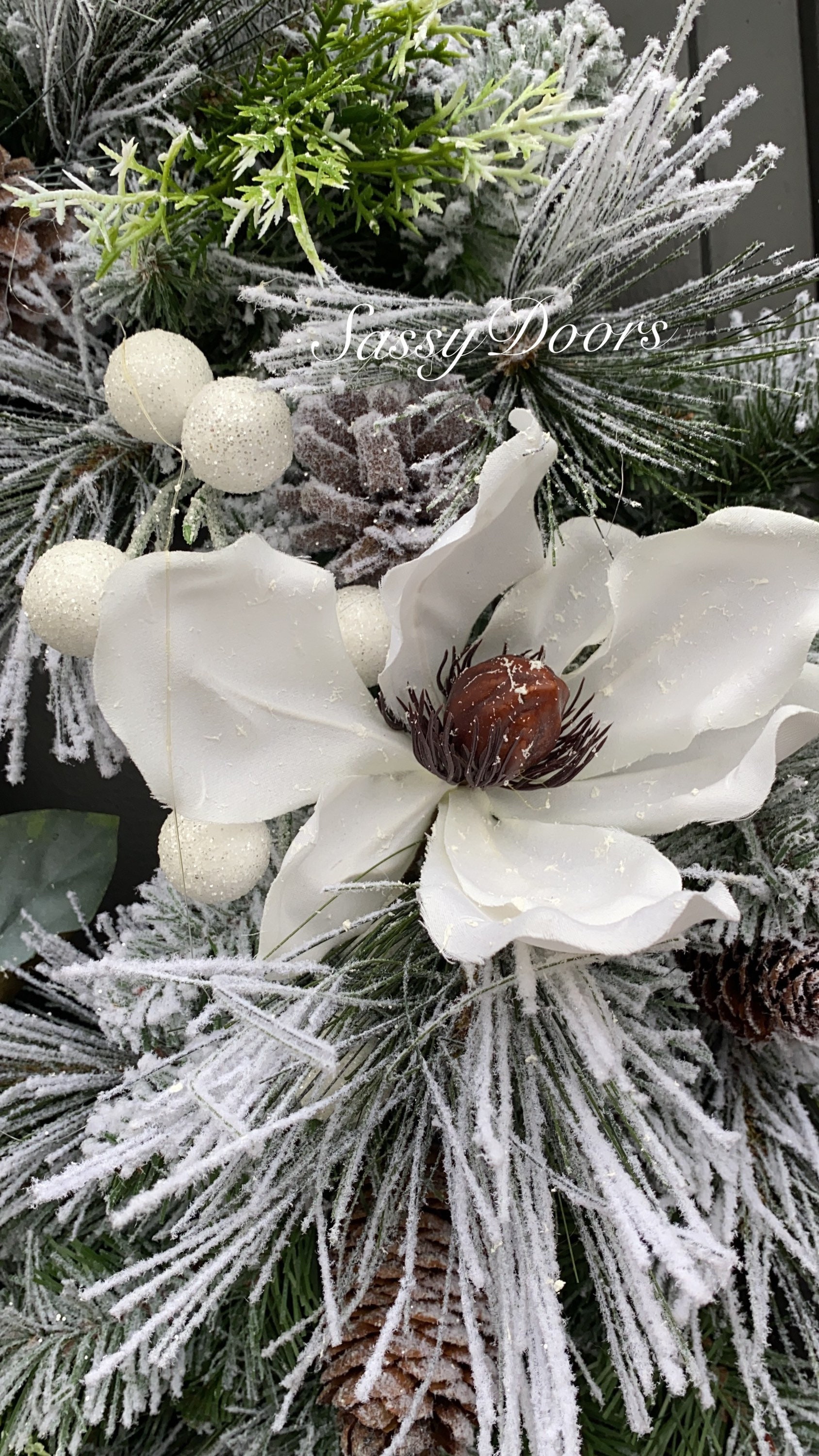 Winter Wreath,Snow Wreath, Winter Front Door Wreath, WinterWreath for ...