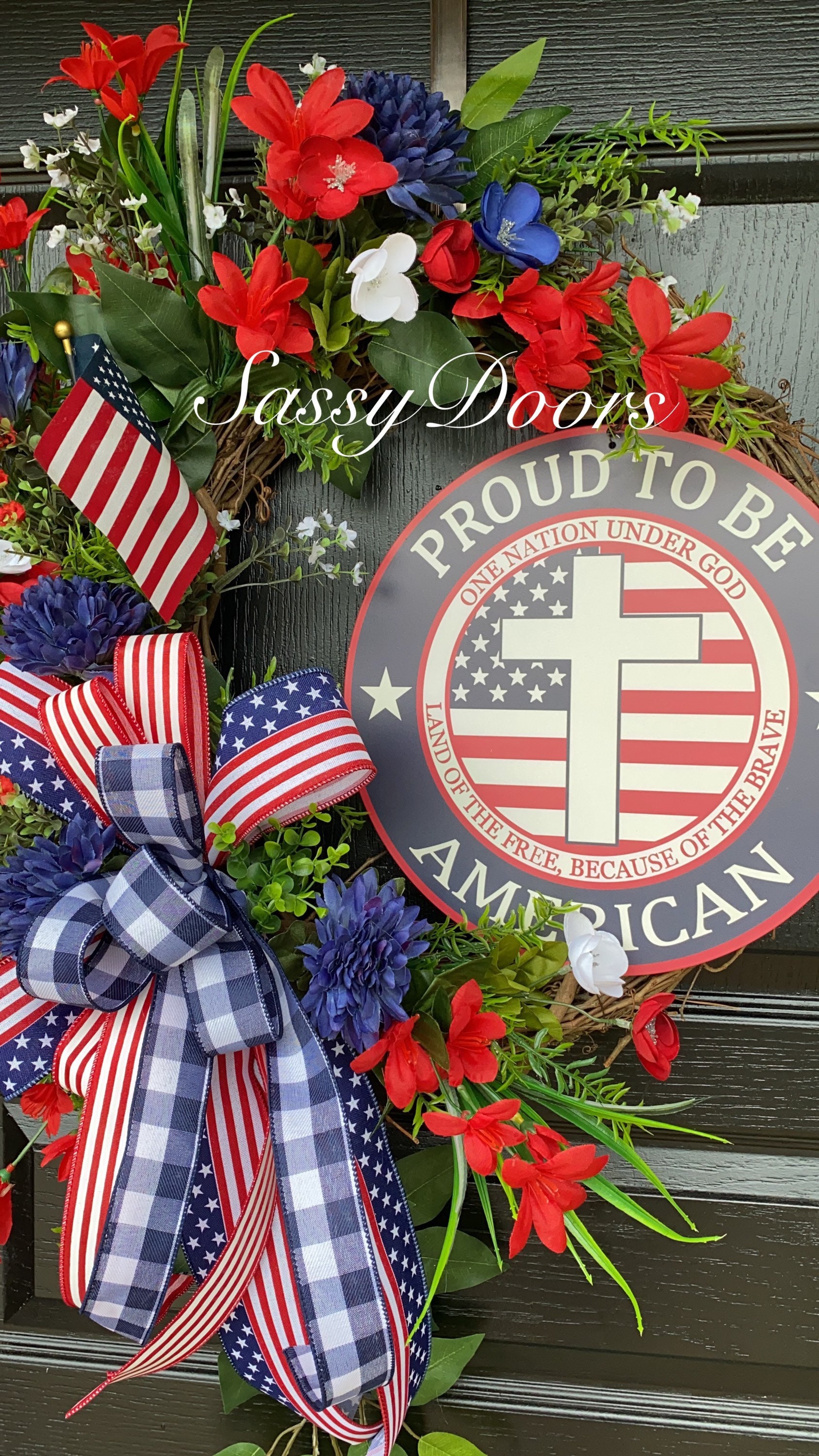 Patriotic Wreath, Military Wreath , Memorial Day Wreath, July 4th ...