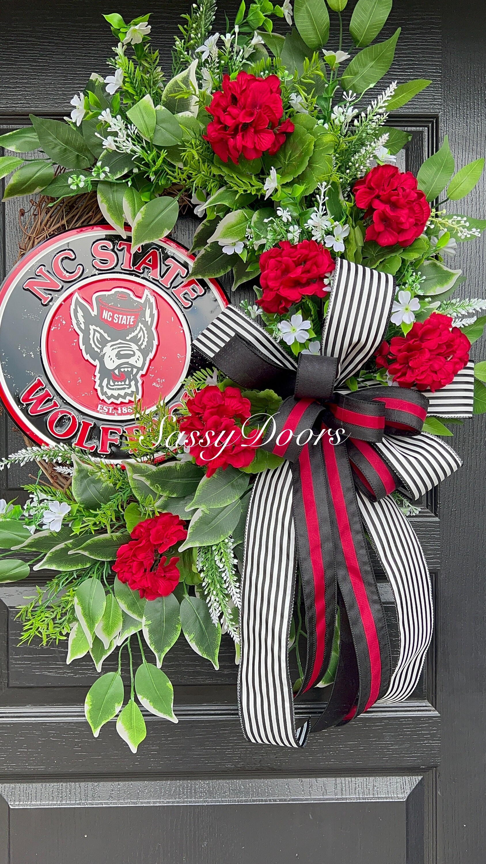 NC State Sports Wreath- Wolfpack College Wreath- NC State -College ...