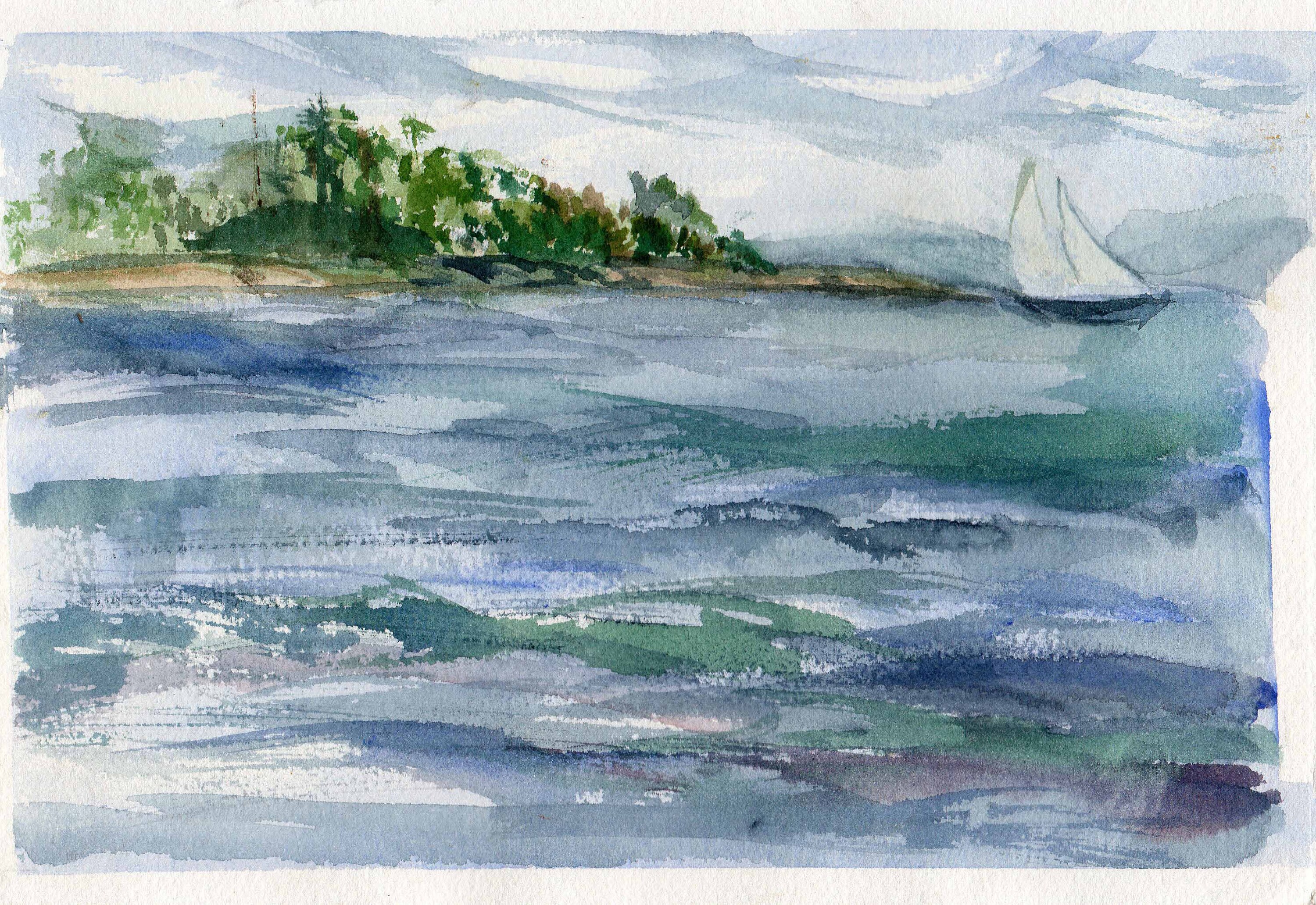 Print From Original Watercolor the Wind in Your - Etsy