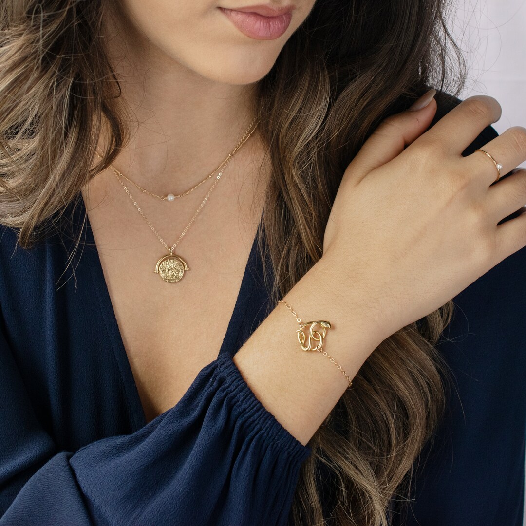 Snake Bracelet • Snake Jewelry • Snake Gift for Best Friend • Egyptian ...