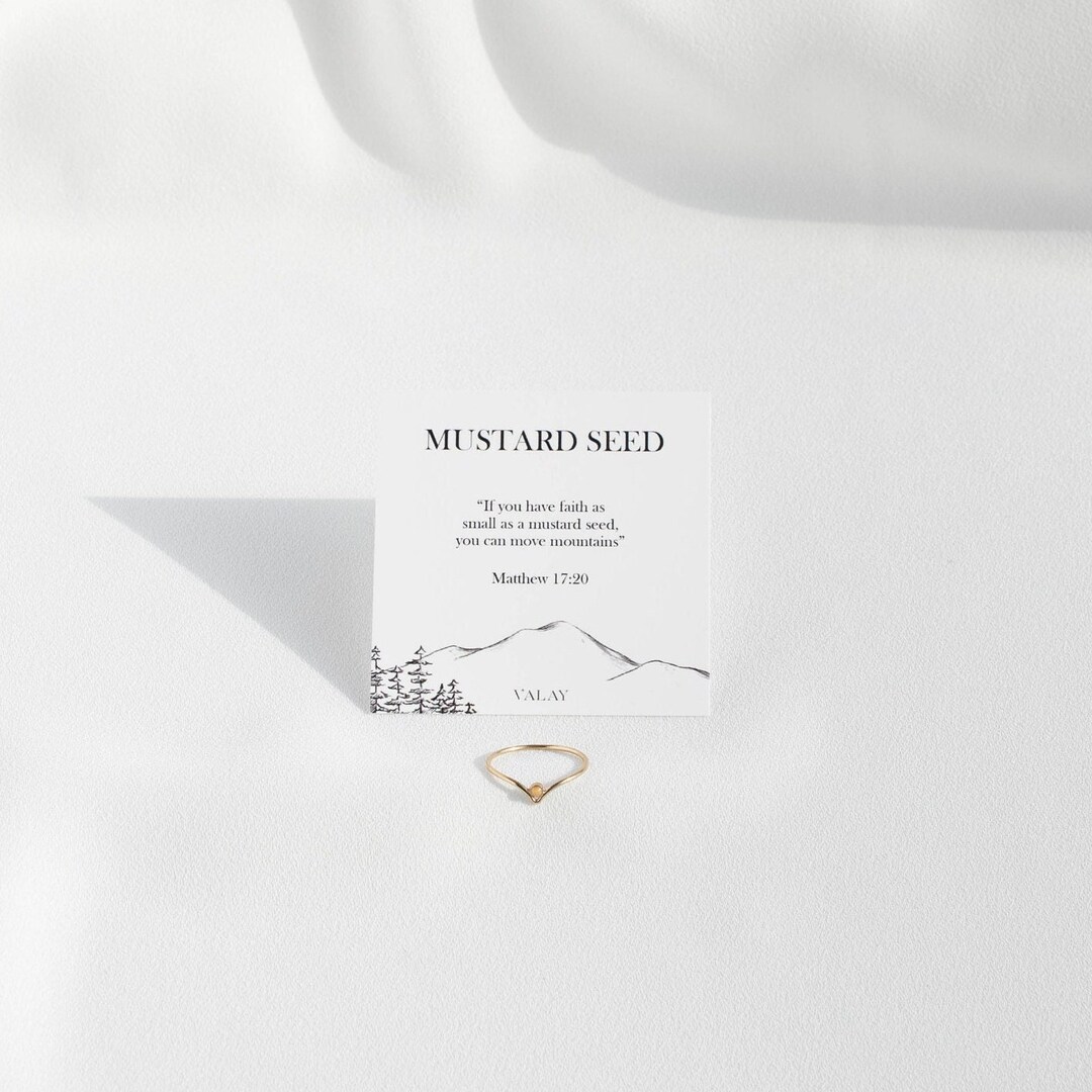 Mustard Seed Ring Mountain Ring Rings for Women Best Gifts for Her Best ...