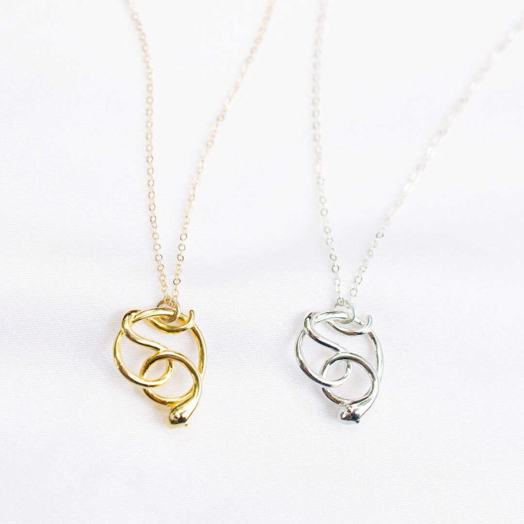 Collier serpent • Bijoux serpent • Collier serpent • Collier animal ...
