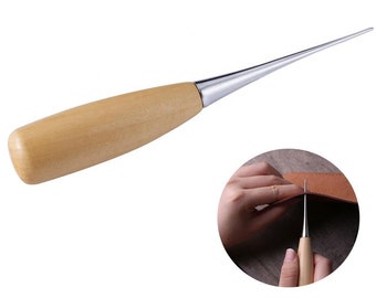 1 Piece Wood Handle Awl Leather Tool 11cm - Etsy