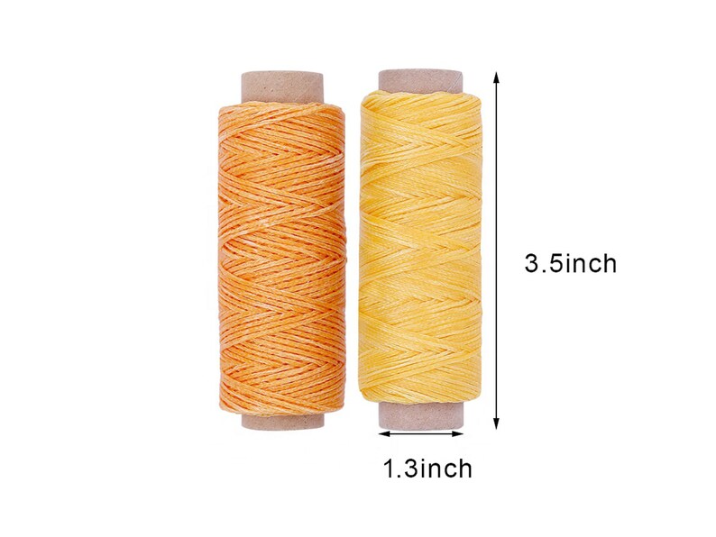 Gold Yellow Leather Sewing Flat Wax Thread 1mm 164 Ft / | Etsy