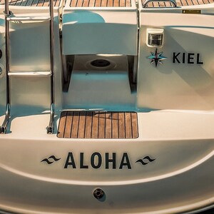 Customized Boat Name/identification Decal UV Resistant Outdoor Marine ...