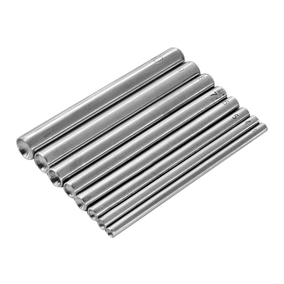 8 Piece Mushroom Domed Leather Craft Punching Tool Set, Snap Rivet ...