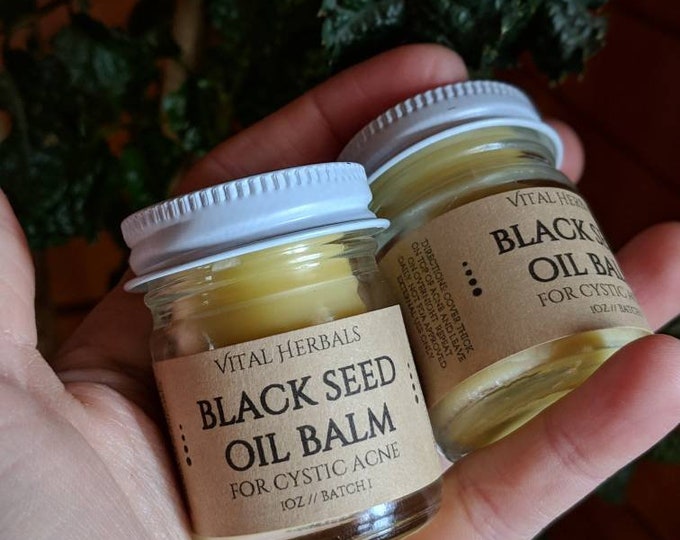 Cystic Acne Balm, Black Seed Oil Skin Balm, Antibacterial Face Cream - Etsy