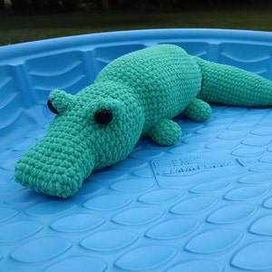 Simple Chonky Crochet Alligator Pattern, Beginner Friendly, Super Bulky ...
