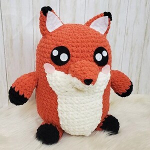 Simple Chonky Crochet Fox Pattern, Beginner Friendly, Super Bulky Yarn ...