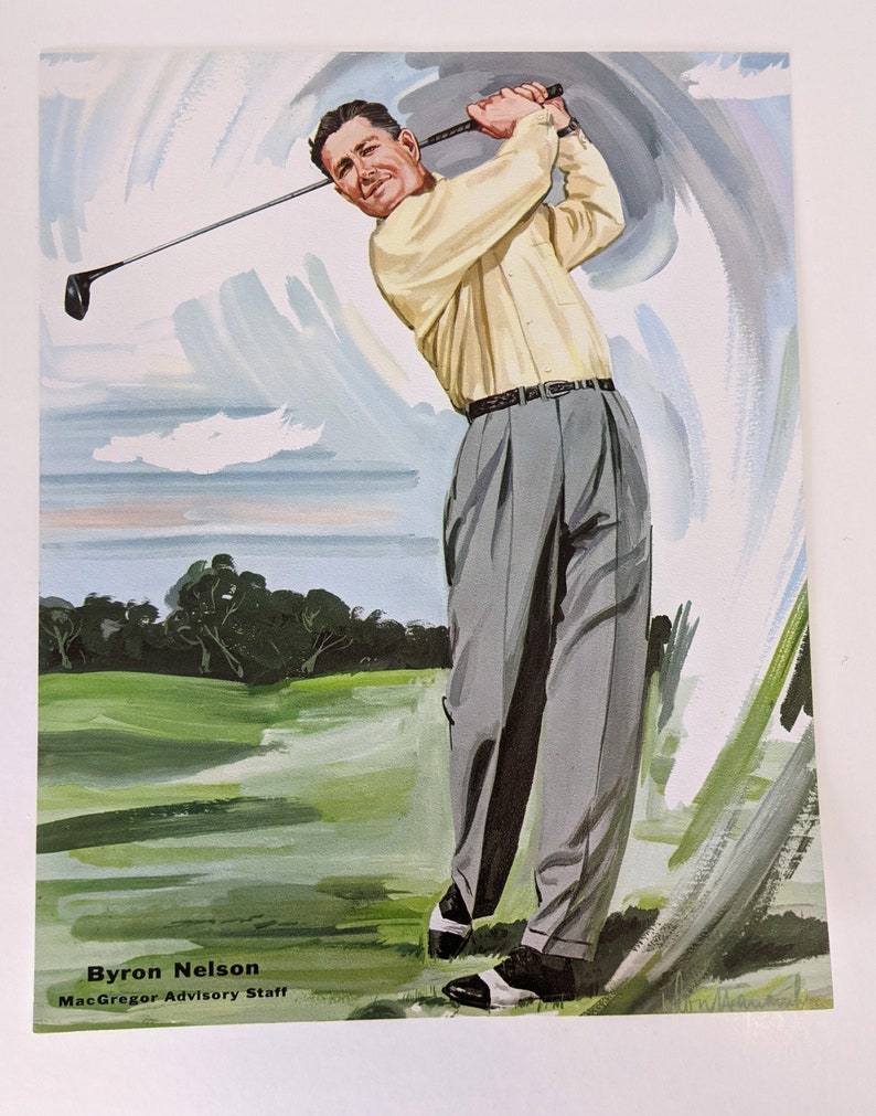 RARE Byron Nelson Print - Etsy