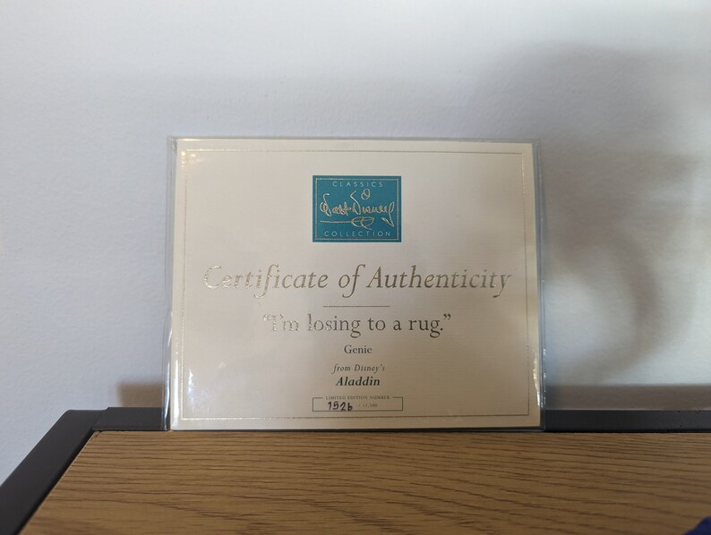 Genie and Carpet From Aladdin Ceramic Figurine From Disney - Etsy