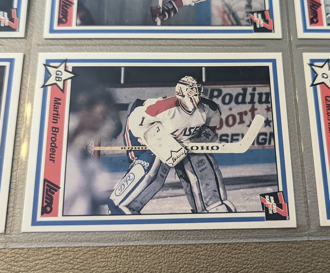 RARE Martin Brodeur Rookie Card in Complete Set of 1990-91 7th Inning ...