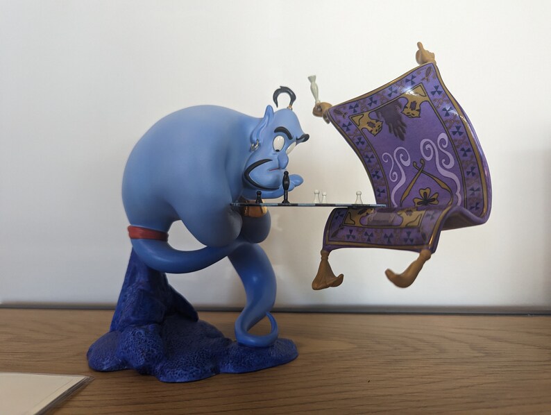 Genie and Carpet From Aladdin Ceramic Figurine From Disney - Etsy