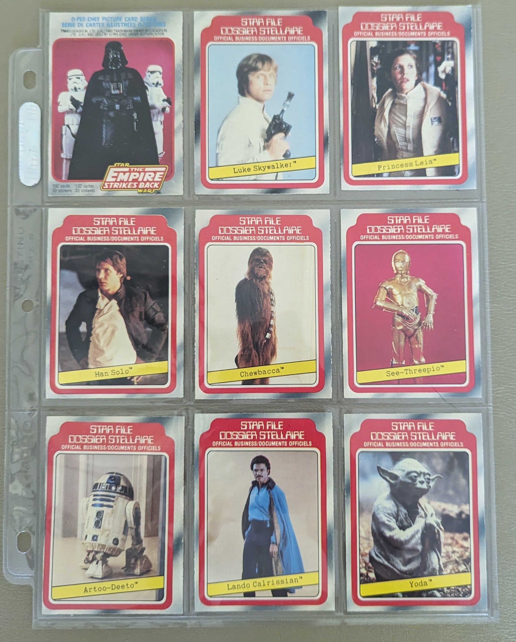 1980 Star Wars the Empire Strikes Back Trading Cards - Etsy