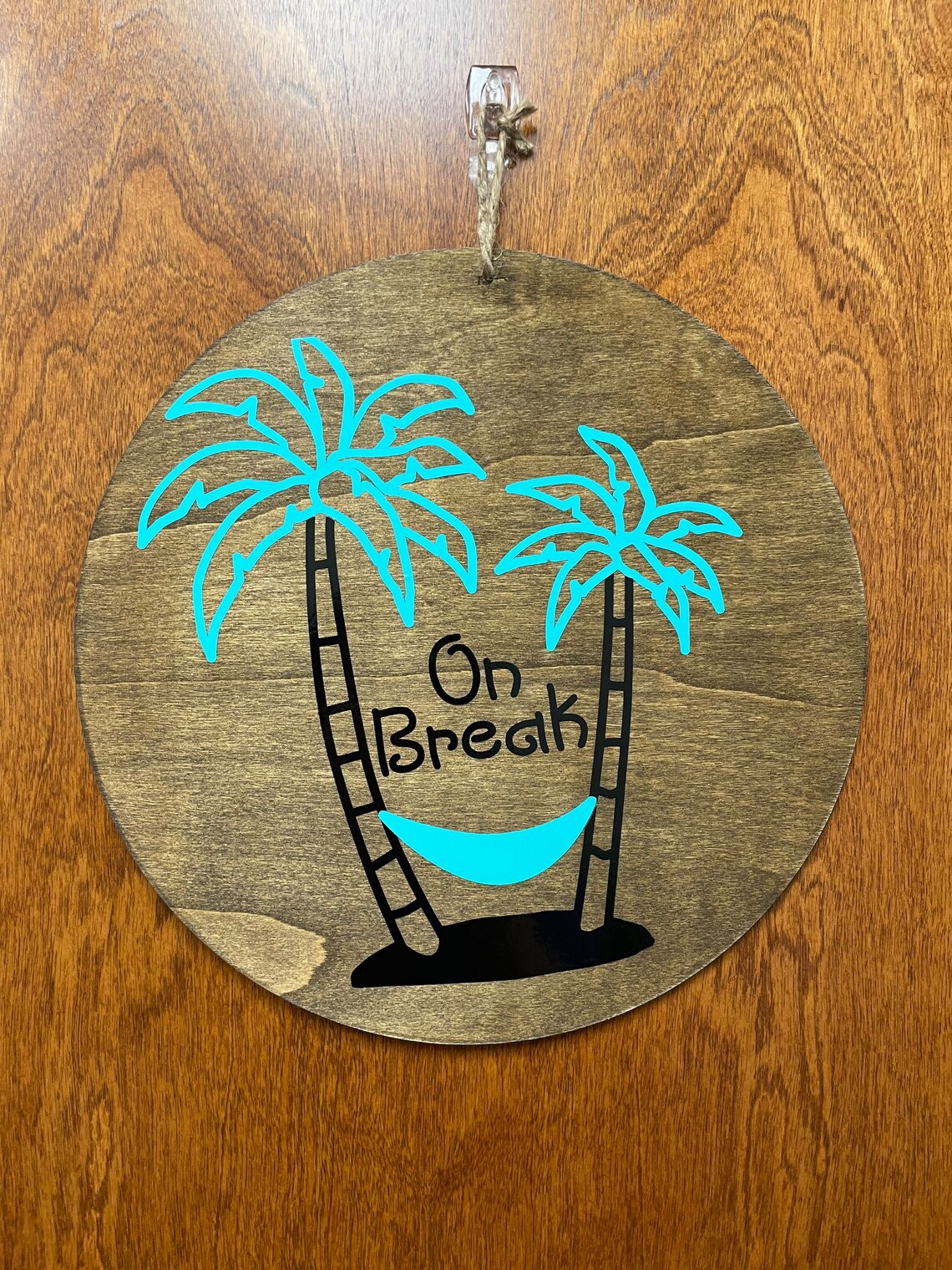 Reversible Lunch / Break Office Sign 12 Inch Office Decor Wood Round - Etsy