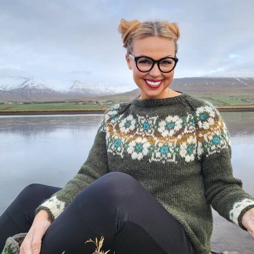 Wool Sweater Icelandic Pattern - Etsy