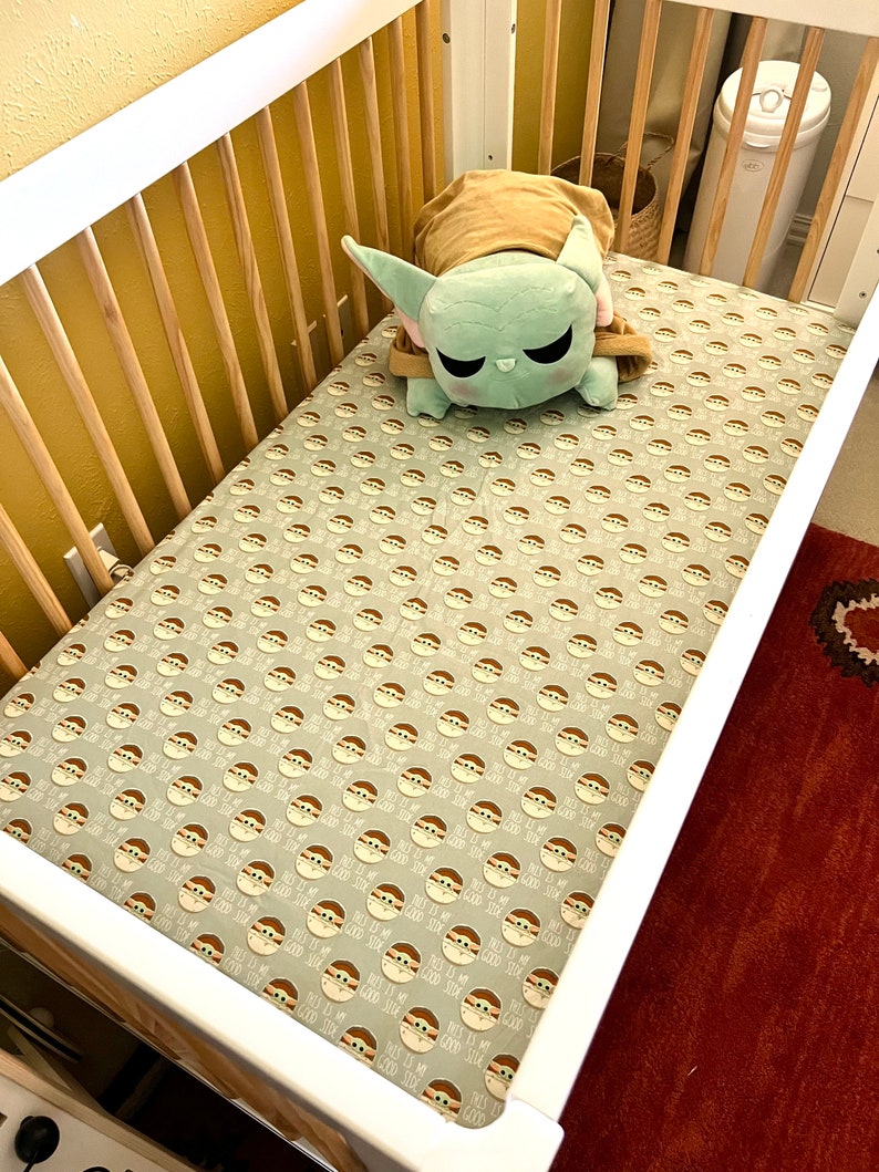 Star Wars the Child Grogu Baby Crib Sheet Baby Shower Gift - Etsy