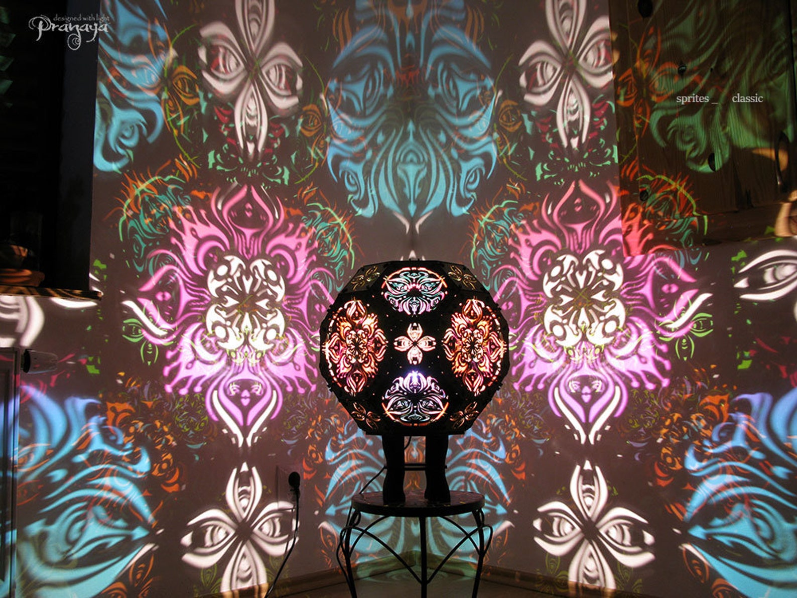 Sprites Decorative Geometric Wooden Lamp That Will Refresh - Etsy