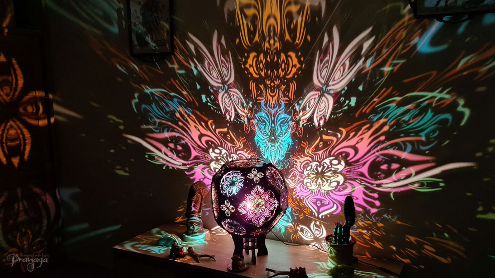 Sprites Decorative Geometric Wooden Lamp That Will Refresh - Etsy