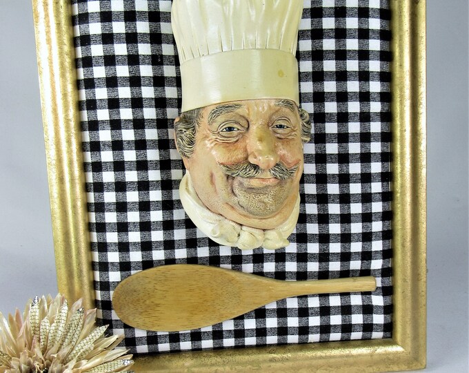 CHEF CONGLETON Bossons Head in Gold Frame With Checker Padded - Etsy