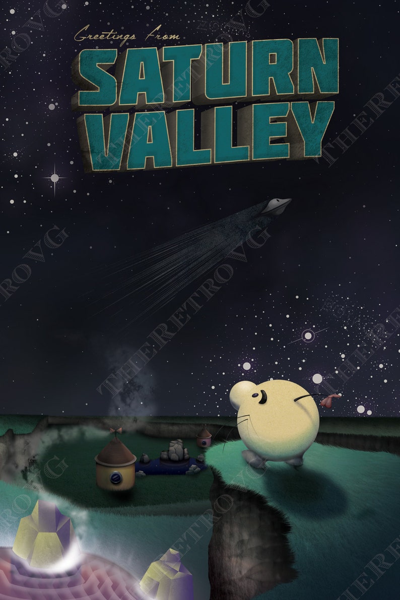 Earthbound- Greetings From Saturn Valley - Etsy