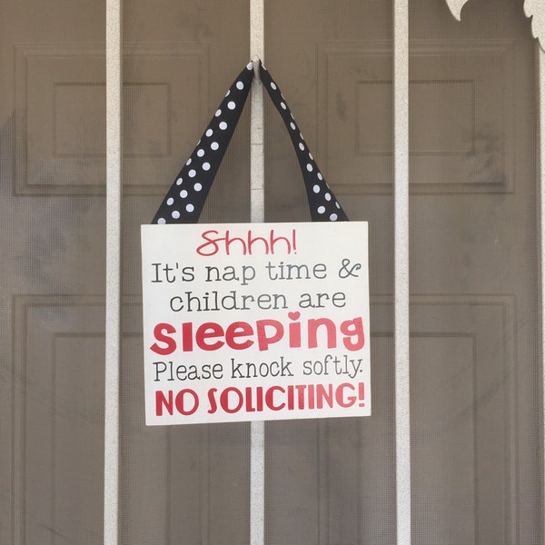 Napping Sign - Etsy