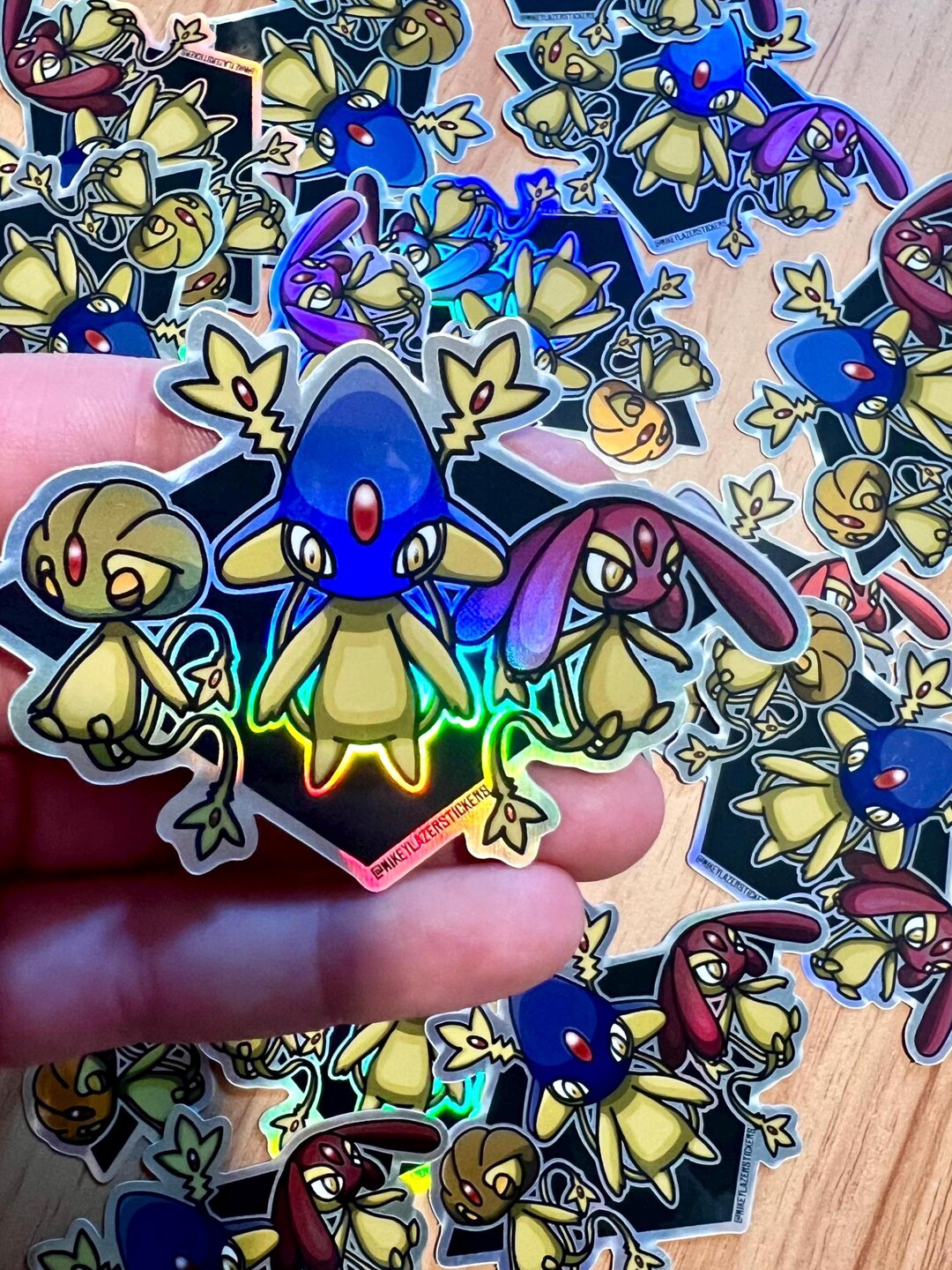 Lake Trio - Pokemon Holo Vinyl Sticker - Etsy