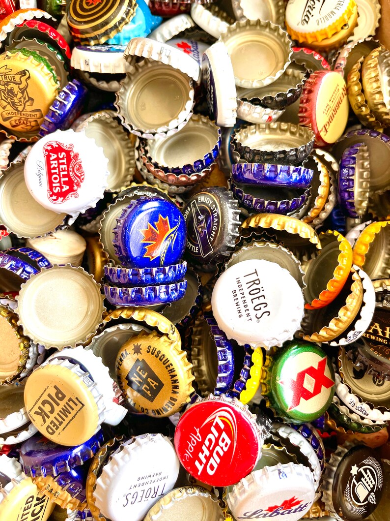 Beer Bottle Caps assorted Mixed Domestic, Imported, and Craft in Great ...