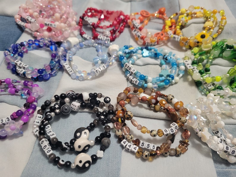 CUSTOM Angel Number Bracelets - Etsy